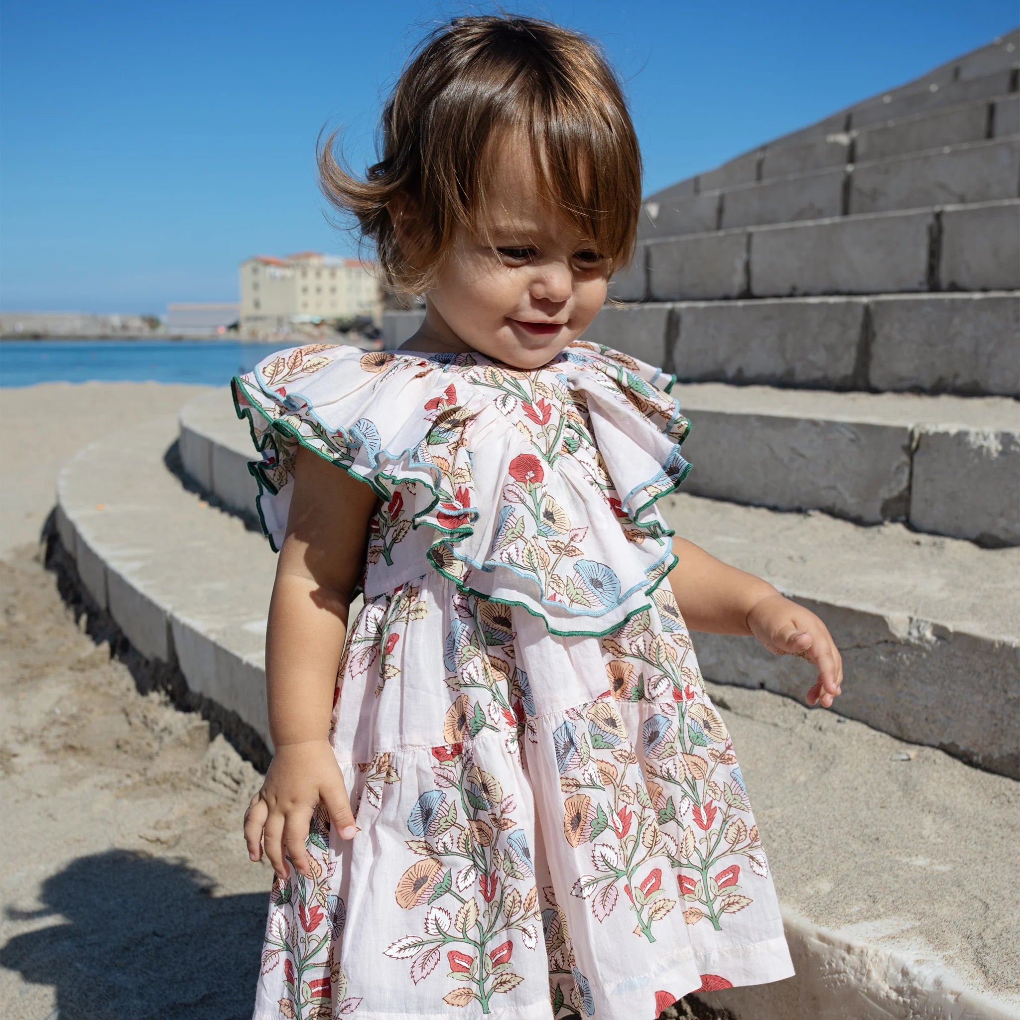Pink Chicken Multi Floral Bouquet | Raphaela Dress Set – Keedo Kids Clothes