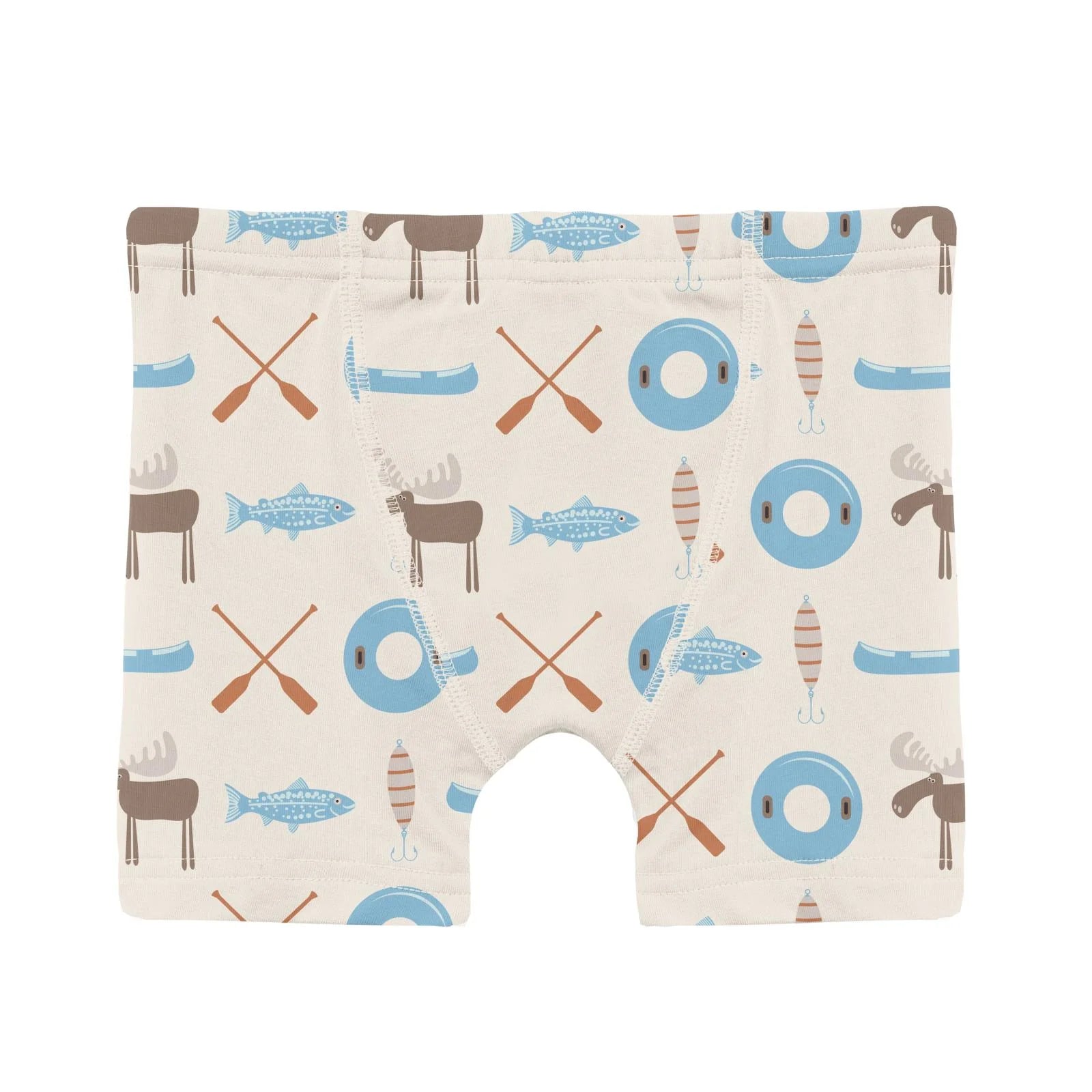 Kickee Natural Lake Life | Print Boxer Brief – Keedo Kids Clothes